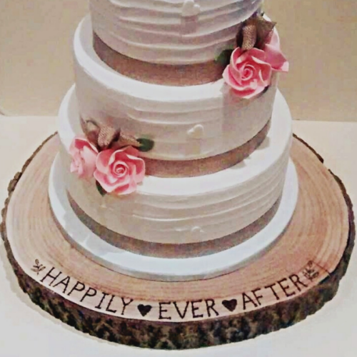 Handmade Wooden Personalised Cake Board - Wooden You Love